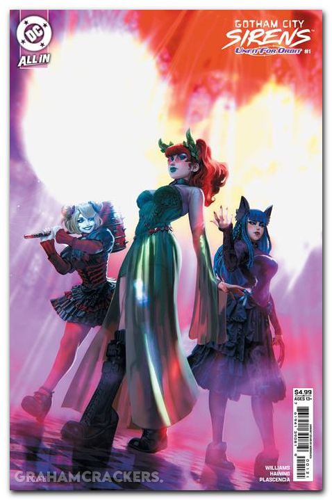Gotham City Sirens Unfit For Orbit #1 (2025) cover b noobovich variant ...