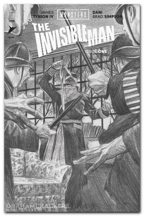 Universal Monsters The Invisible Man #1 (2025) cover f ross pencil ...