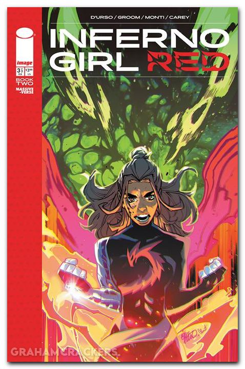 Inferno Girl Red Book Two #3 (2025) cover a | Graham Crackers Comics, Ltd.