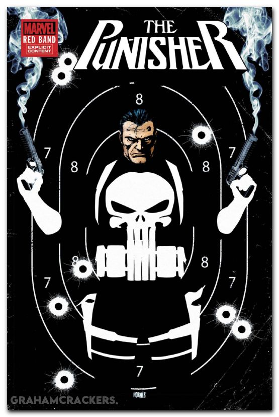 Punisher Red Band #5 (2025) fornes variant | Graham Crackers Comics, Ltd.