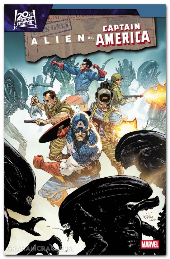 Alien Vs Captain America #2 (2025) | Graham Crackers Comics, Ltd.