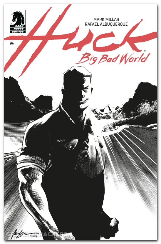 Huck Big Bad World #6 (2025) cover b albuquerque b&w variant | Graham Crackers Comics, Ltd.