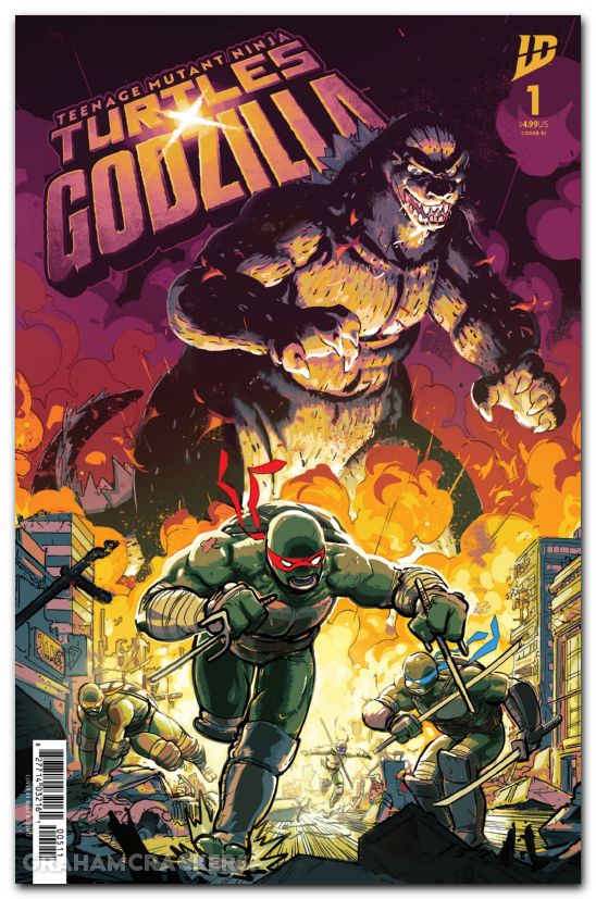 Teenage Mutant Ninja Turtles X Godzilla #1 (2025) cover h rossmo ...