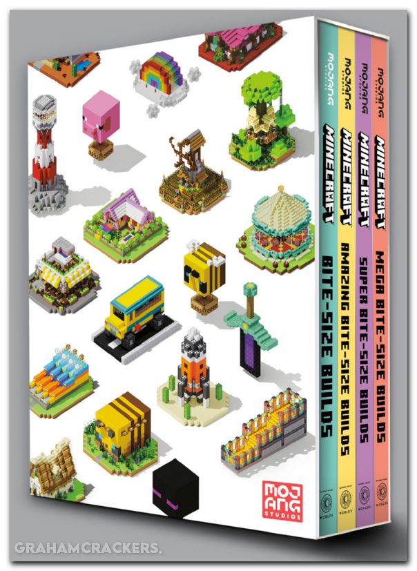 Minecraft Bite-Size Builds Collection HC Boxed Set | Graham Crackers ...