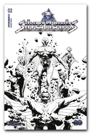 Silverhawks #2 (2025) cover q lee line art variant | Graham Crackers Comics, Ltd.