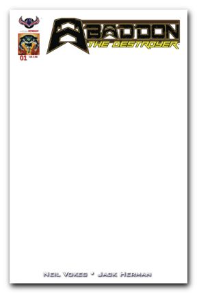 Abaddon The Destroyer #1 blank cover | Graham Crackers Comics, Ltd.