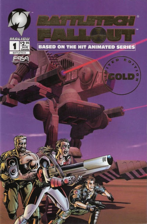 Battletech Fallout #1 (1994) gold foil variant | Graham Crackers Comics ...