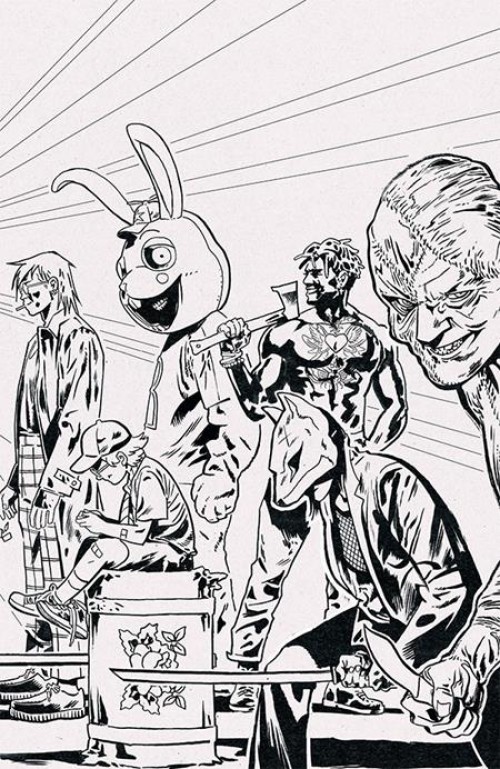 Exquisite Corpses #1 (2025) second print cover b walsh polybag b&w ...