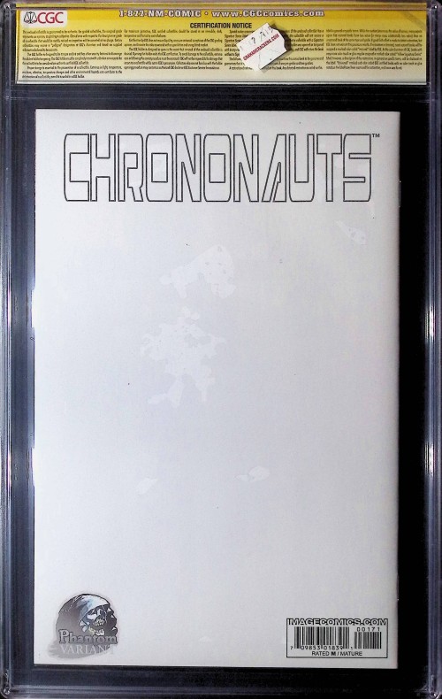 Chrononauts #1 (2015) phantom variant CGC 9.8 signed | Graham Crackers ...