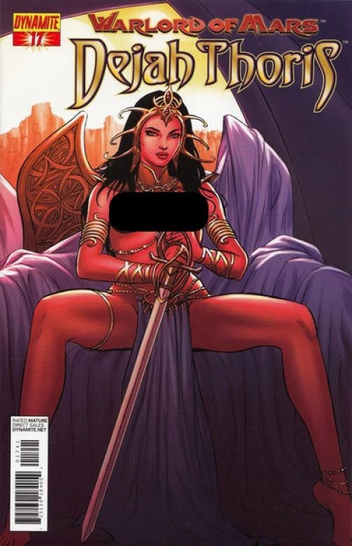 Warlord of Mars Dejah Thoris #17 (2011) risque cover | Graham Crackers Comics, Ltd.