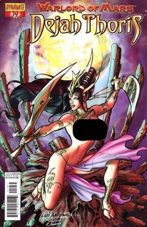 Warlord of Mars Dejah Thoris #19 (2011) risque cover | Graham Crackers Comics, Ltd.
