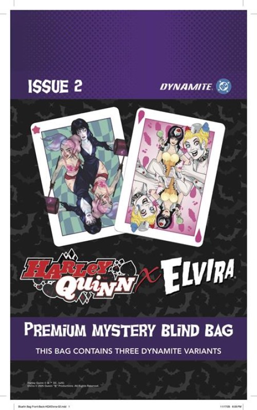 Harley Quinn X Elvira #2 (2025) cover v blind bag variant | Graham Crackers Comics, Ltd.